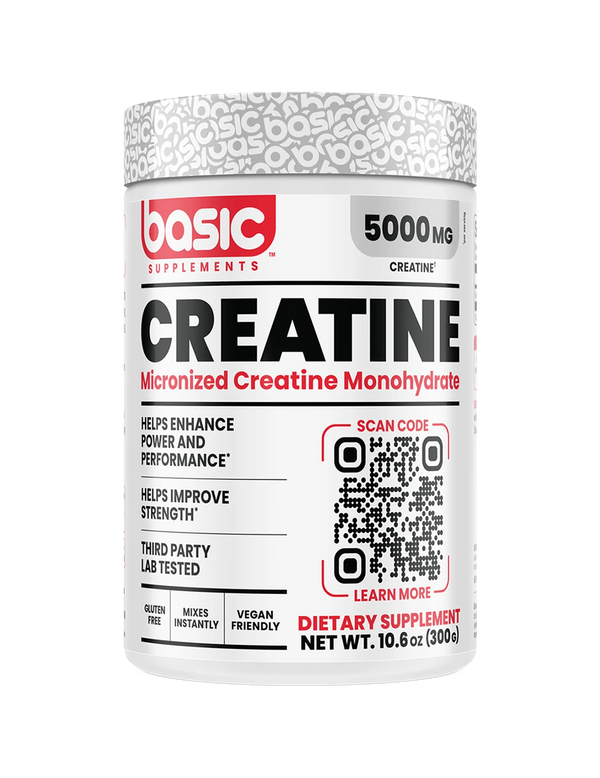 Basic Supplements Creatine – Micronized Creatine Monohydrate | ASN.co.nz - ASN Online