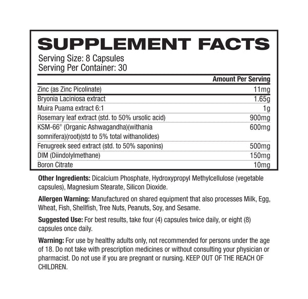 Raw Nutrition Test Testosterone Booster | ASN.co.nz - ASN Online